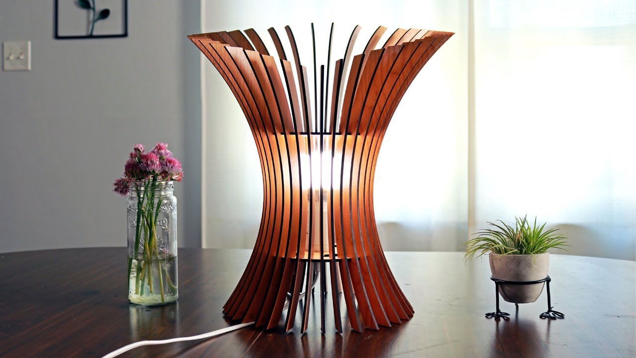 How to Make a Wood Shell Lamp - YouTube