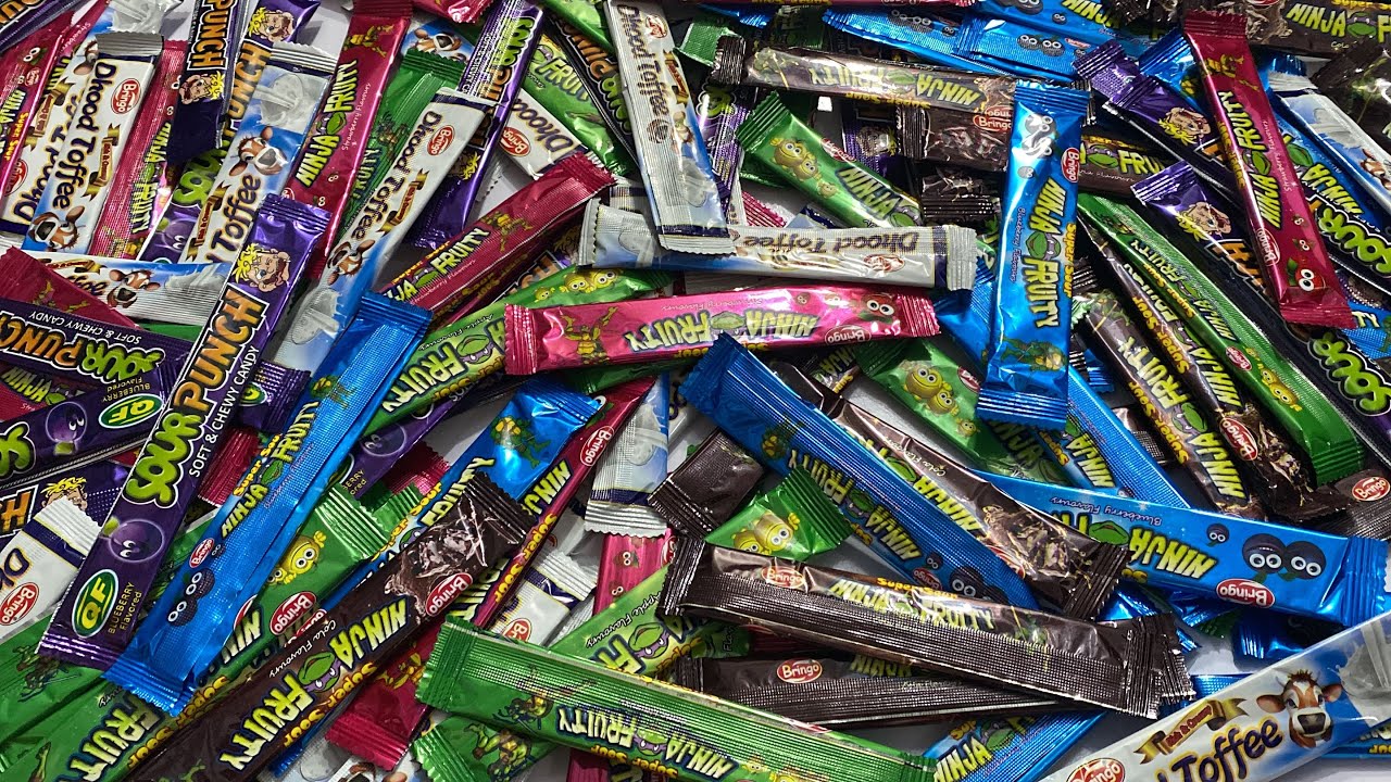 Unpacking Six different Colors Of Ninja Fruity candies surely Satisfy ...