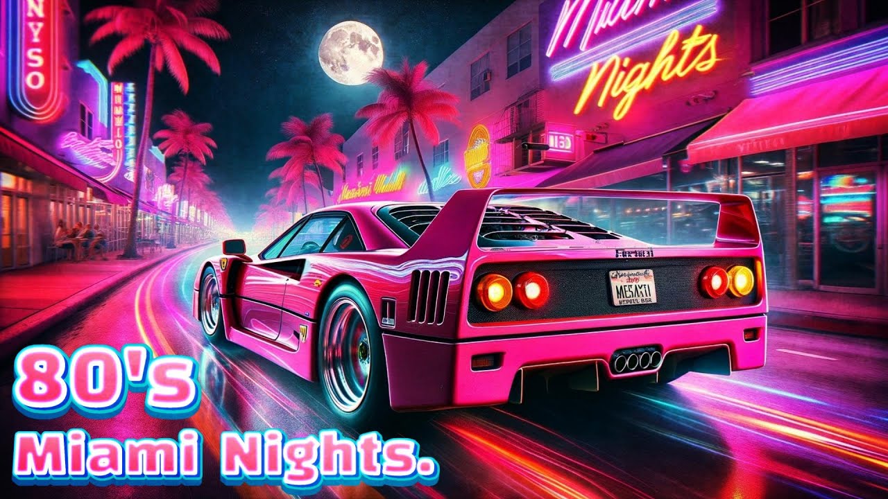 Neon Ride | 80's Miami Nights Synthwave Mix - YouTube