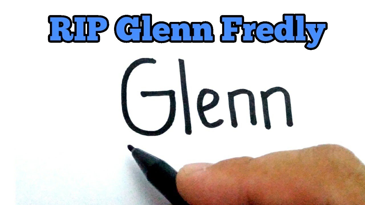 RIP, cara menggambar kata GLENN menjadi GLENN FREDLY penyanyi Indonesia ...