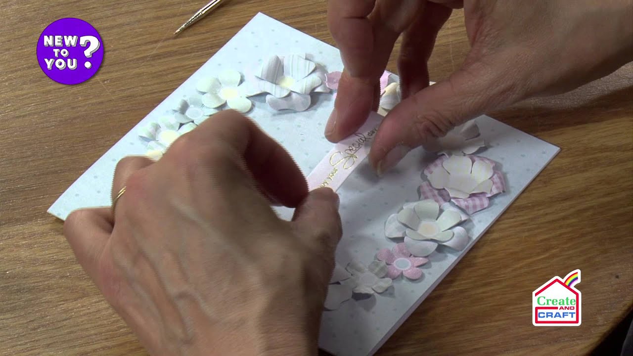 How to Make a Flower Wreath Card with Julie Hickey | New To You - YouTube