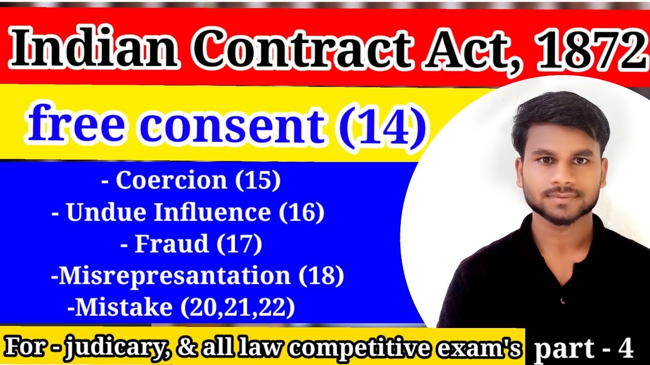 Indian Contract Act1872| Free Consent| section #viral #treanding #law ...