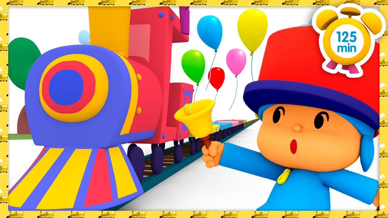 🌈 Color Train: Learn Colors of the Rainbow with Balloons Full Episodes ...