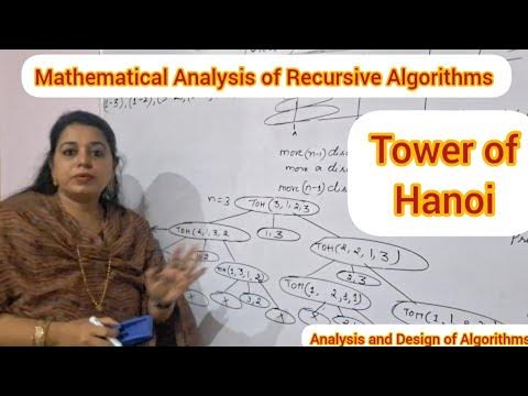 Lec17 : Tower of Hanoi | Recursive Algorithm - YouTube