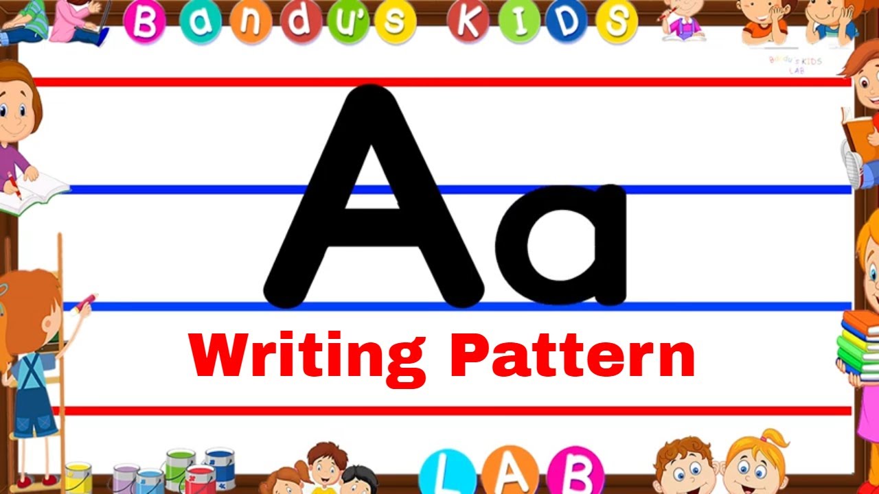English Alphabet Aa to Ee writing Pattern | Alphabet for Kids | with ...