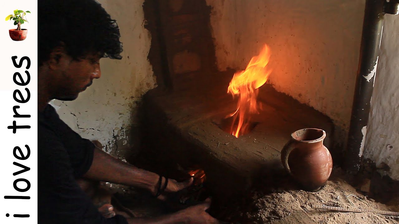Natural stove I Primitive I Recycle material - YouTube