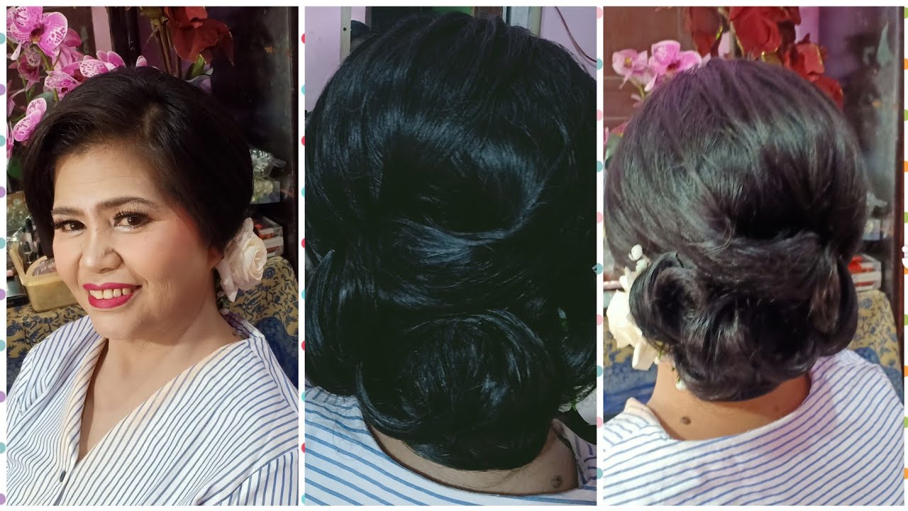 cara sanggul yg rambut licin tanpa baba tanpa arnet makeup bunda asih ...