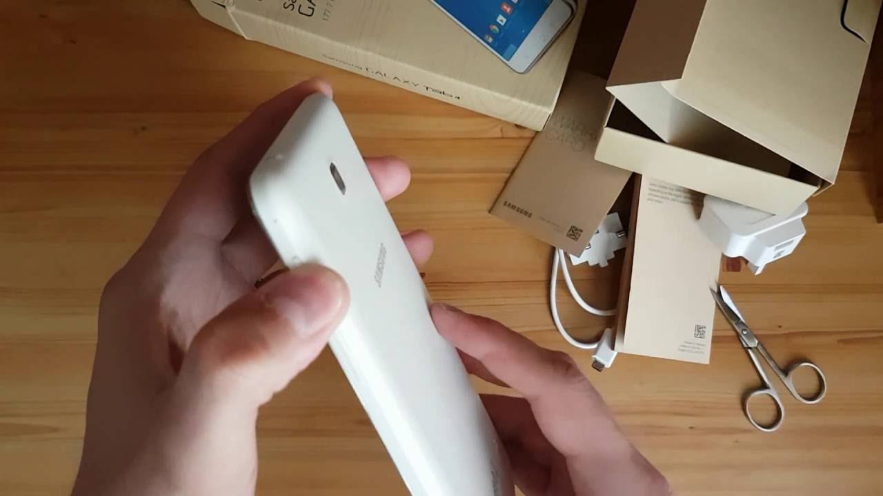 Samsung Galaxy Tab 4 SM-T230 8GB UNBOXING (ebay.co.uk) - YouTube