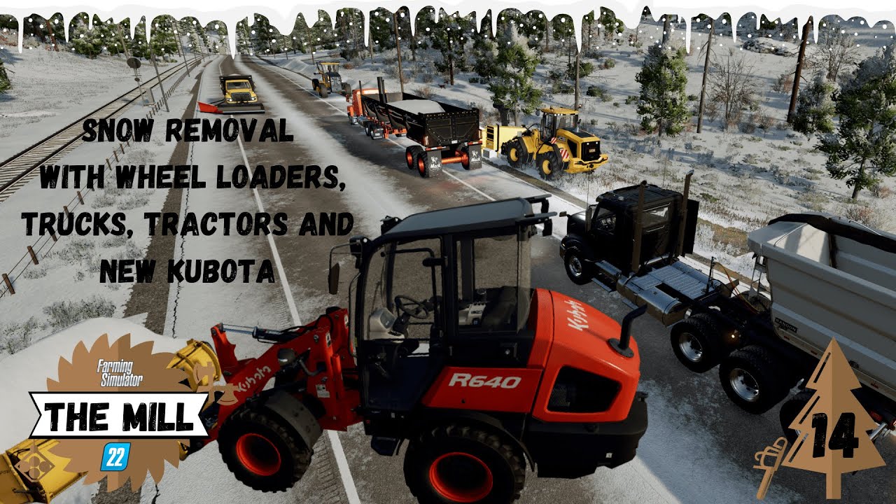 SNOW REMOVAL IN SILVERRUN FOREST and NEW KUBOTA | FS22 Timelapse | #14 ...