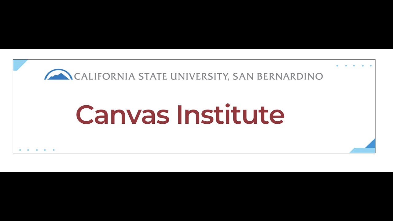 Canvas Institute, Video Introduction - YouTube