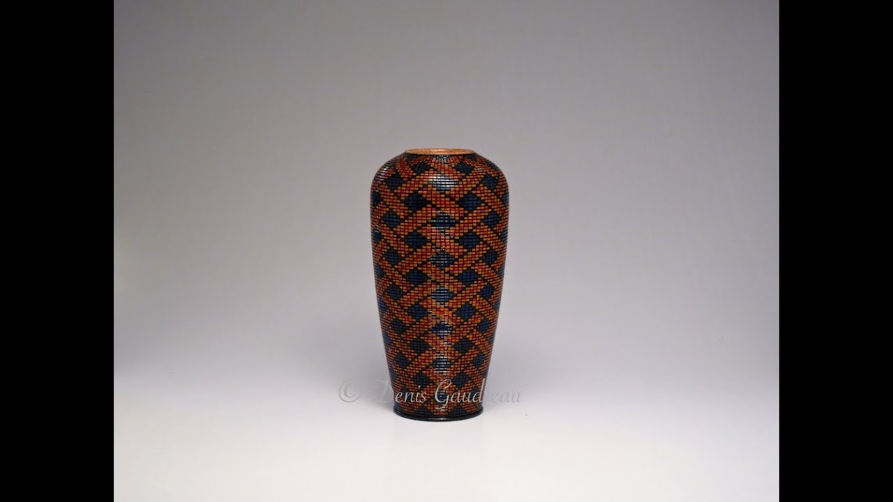 Woodturning ( No.4 ) - Basket weave illusion - YouTube