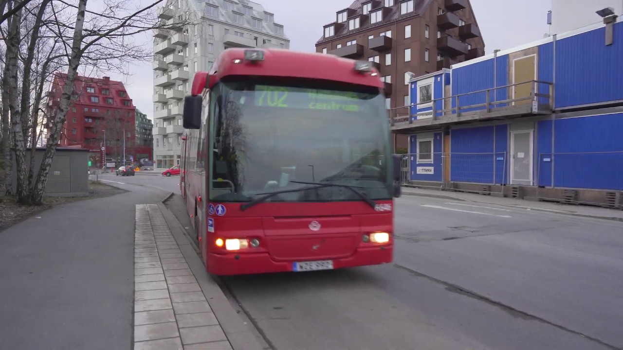 Sweden, Stockholm, bus 702 ride from LAGMANSBACKEN to NORSBORG - YouTube