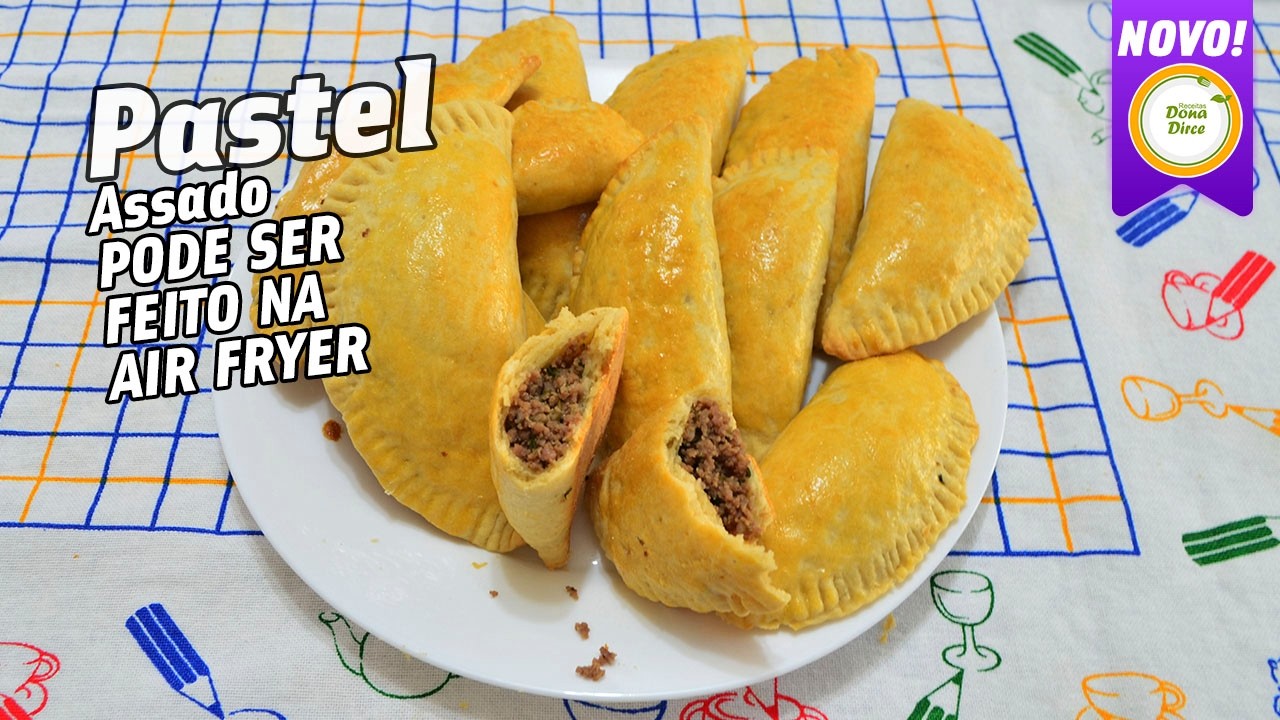 COMO FAZER PASTEL CASEIRO ASSADO | PASTEL ASSADO DE CARNE MOÍDA #159 ...