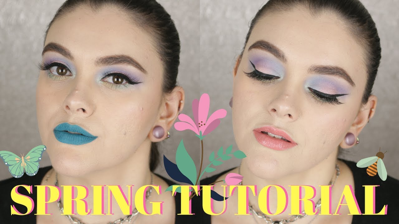 PASTEL SPRING MAKEUP TUTORIAL- SMARTER BEAUTY - YouTube
