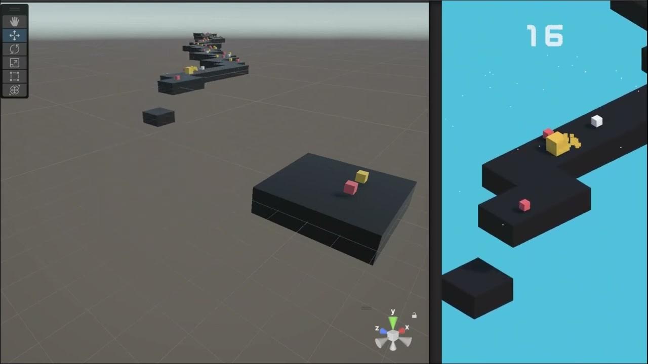 Unity Mobile Zigzag Game Devlog3 #unity #devlog - YouTube
