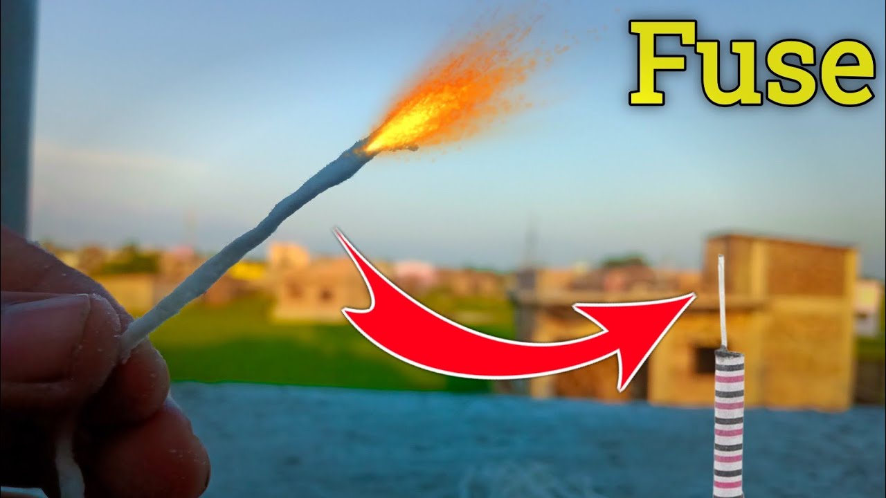 पटाखे का फ्यूज बनाएं | how to make fuse | crackers | diwali special ...