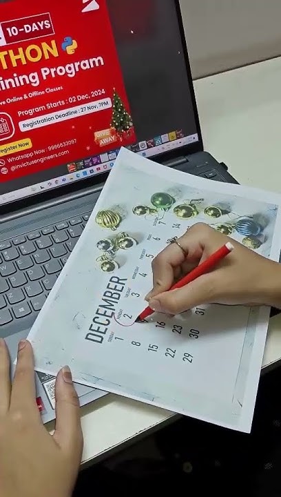 10 Days Free Python Training - Christmas Giveaway promo - YouTube