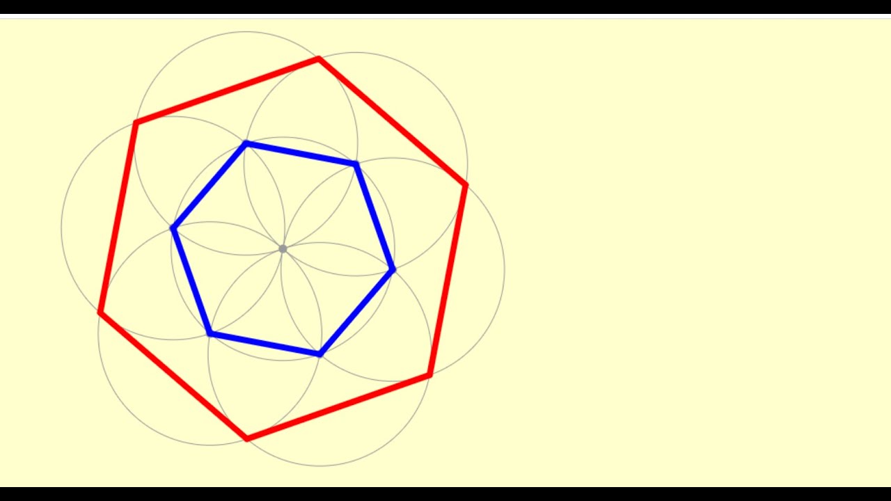 Draw a regular hexagon - YouTube