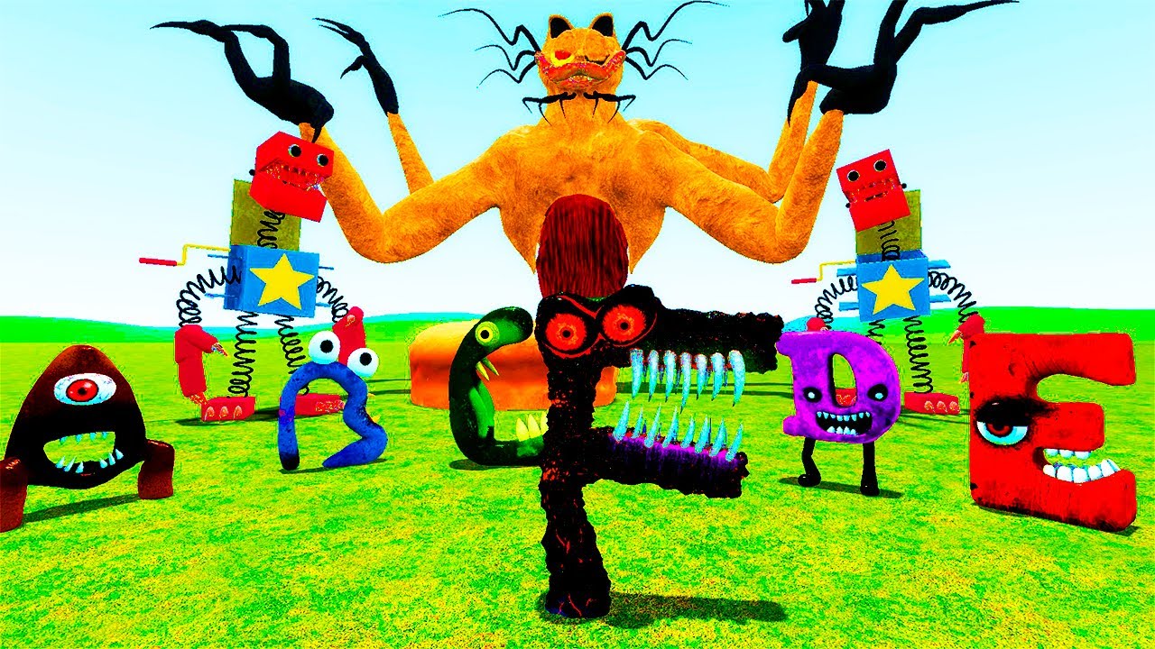NIGHTMARE ALPHABET LORE FAMILY AND BOXY BOO - GARRY'S MOD - YouTube