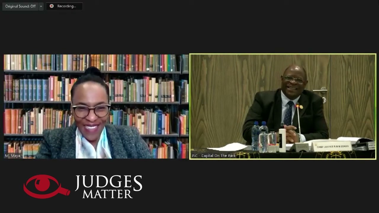 Deputy Chief Justice Interview of Justice Mandisa Maya - Judges Matter ...
