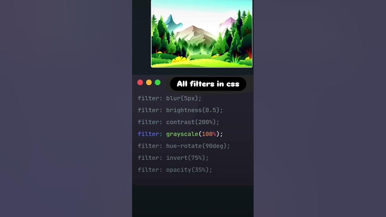 CSS filters - YouTube