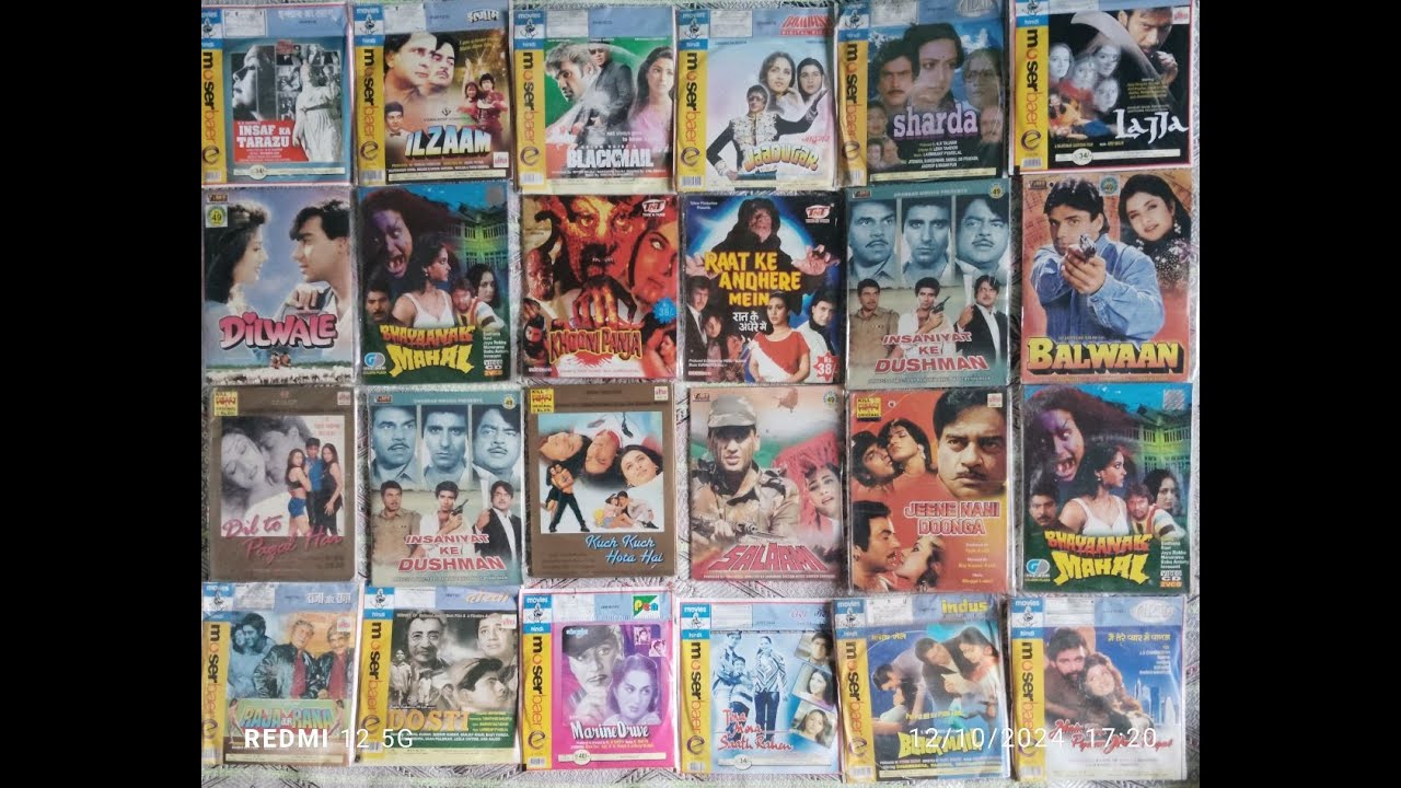 #Old Hindi Movies Vcd Cassettes Part -86# Vcd Cassettes Price -100 ...