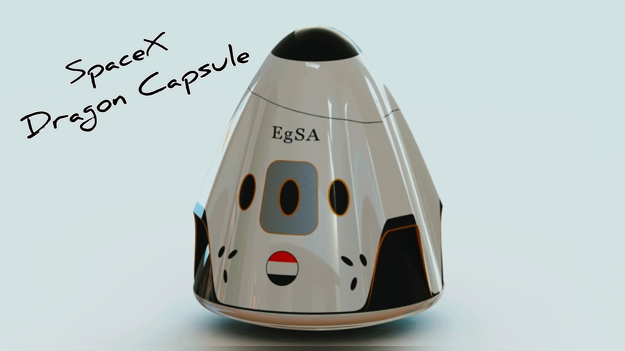 While coloring SpaceX Dragon Capsule - EG - YouTube