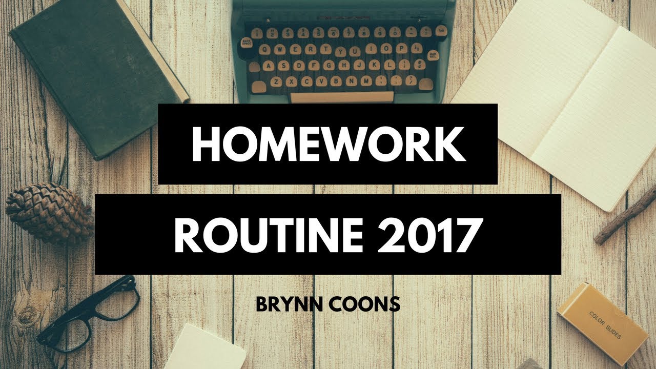 My Homework Routine 2017!!!! Winners of the GIVEAWAY!!!!! - YouTube