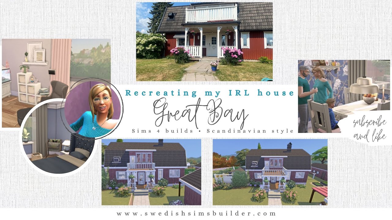 My IRL house recreated in the Sims 4 - YouTube