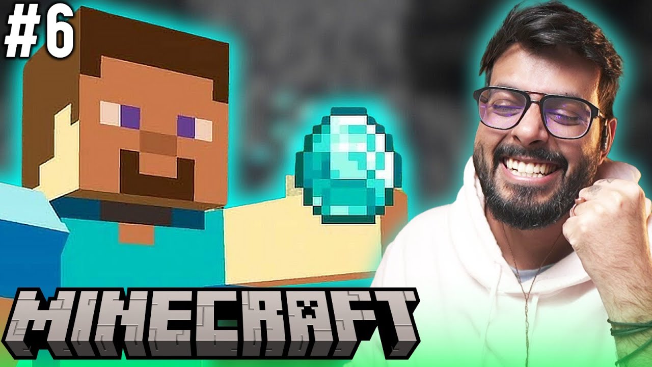 FOUND MY FIRST DIAMONDS AND LOST THEM!! || MINECRAFT #6 - YouTube