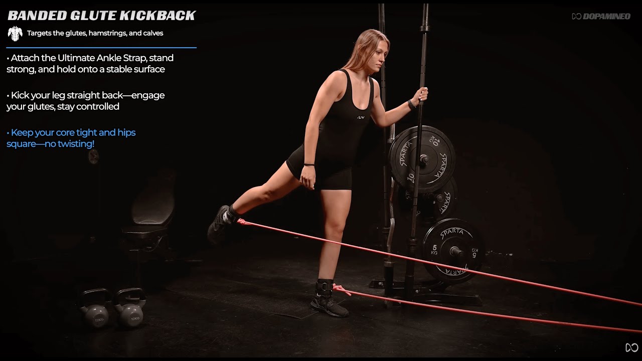 Banded Glute Kickback | Strengthen Your Glutes & Improve Balance and ...
