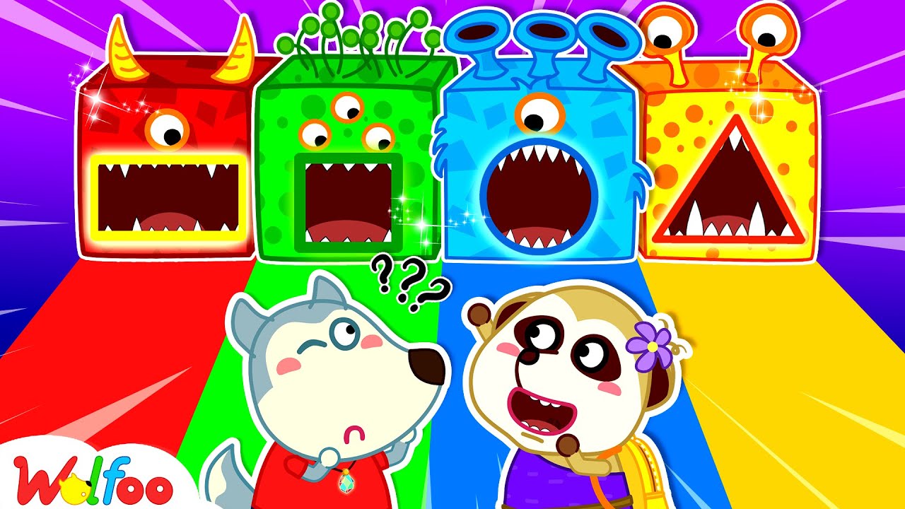 Wolfoo! Let's Feeding Hungry Toy Boxes! - Kids Learn about Shapes and ...
