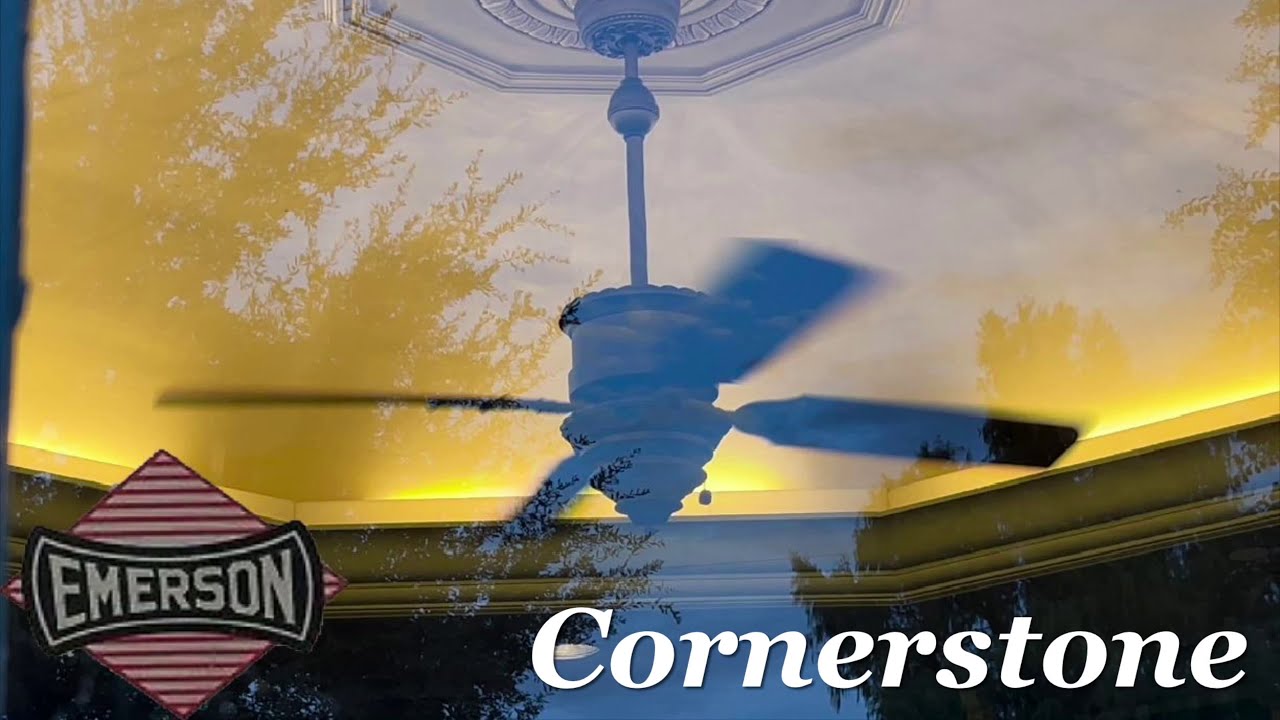 54" Emerson Cornerstone Ceiling Fan - YouTube