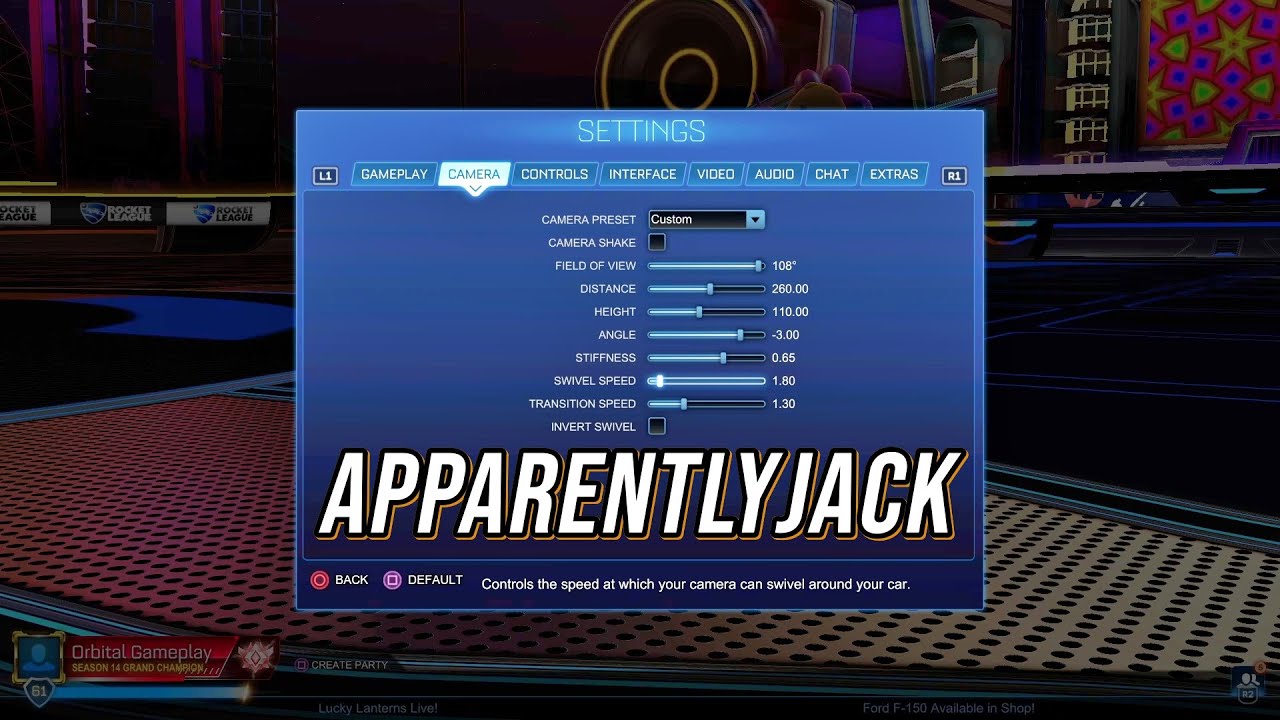 Rocket League: ApparentlyJack PRO Settings (in desc) - YouTube