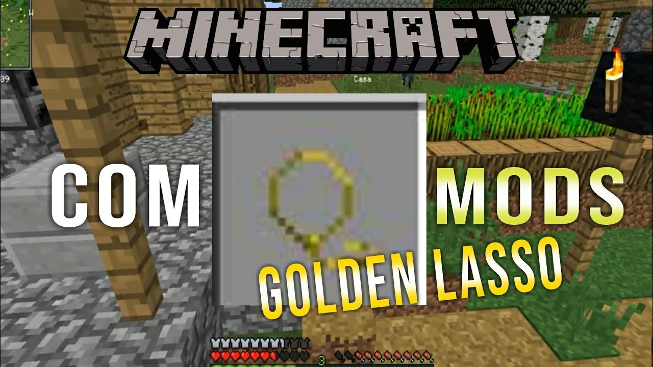 GOLDEN LASSO! Minecraft Com Mods - YouTube