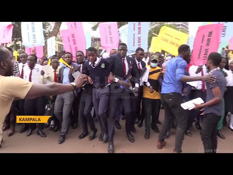 Students demonstration at EU - Storm Kampala EU Offices over Oil ...