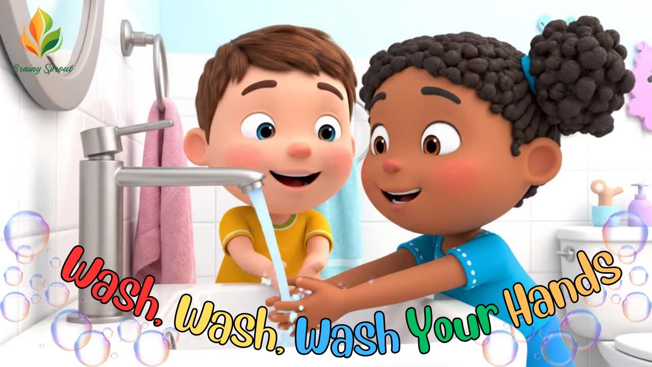 Wash Wash Wash Your Hands 👏 | Fun Kids Handwashing Song with Lyrics ...