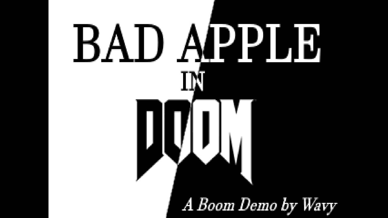 Bad Apple but it's in Doom (via Boom) - YouTube