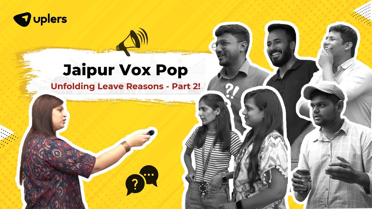 Vox Pop Jaipur: A "LEAVE" Story - Part 2! - YouTube