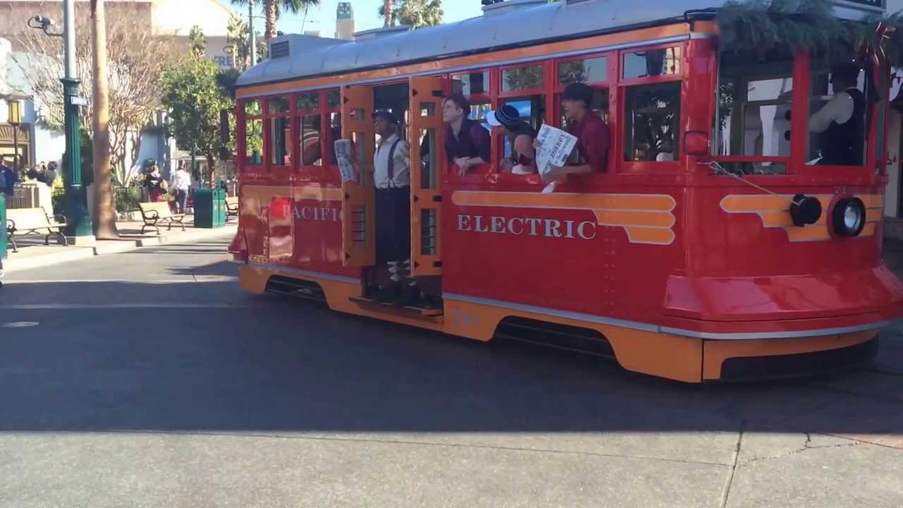 Disney California Adventure Red Car Newsboys Holiday Show - YouTube