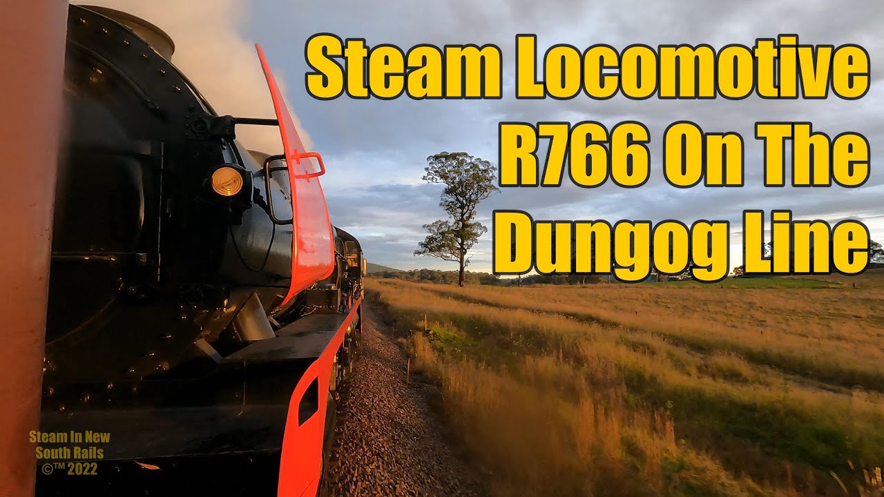 Steam Locomotive R766 On The Dungog Line, 28th Of May 2022 - YouTube