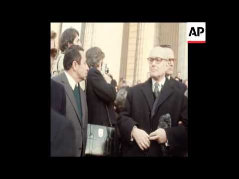 SYND 13/01/71 FUNERAL MASS FOR CHANEL - YouTube