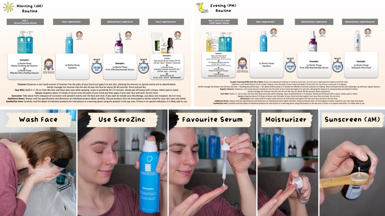 How to use La Roche Posay SeroZinc Face Mist - YouTube