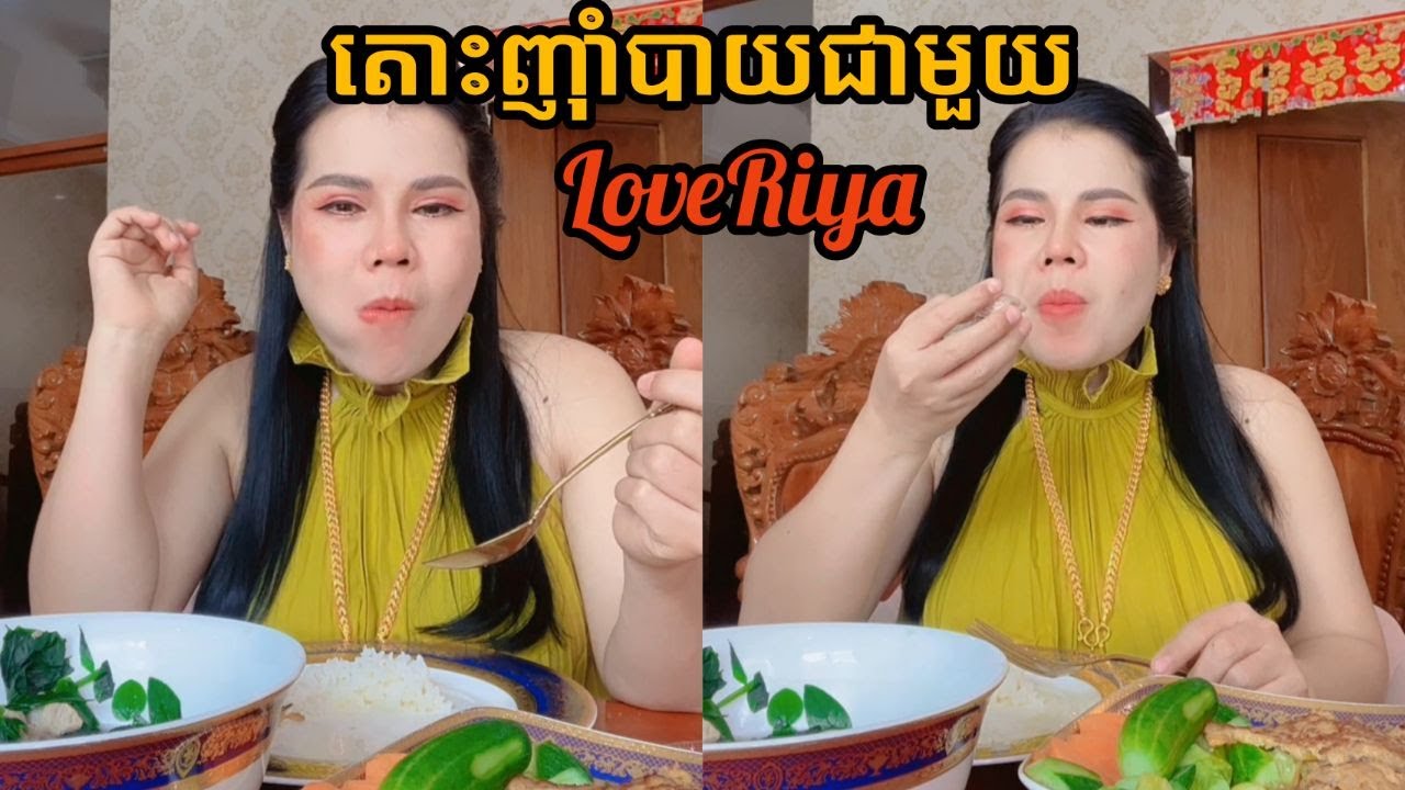 Amazing Love Riya eats rice with delicious food - YouTube