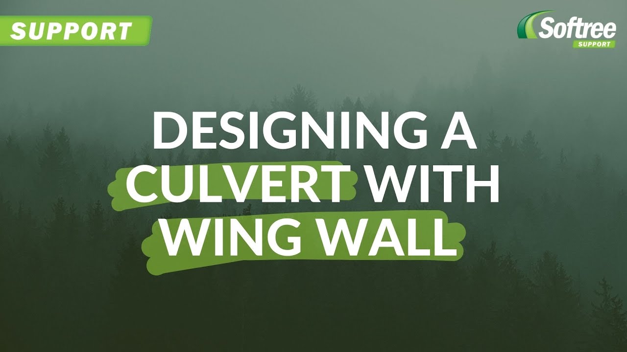 Designing a Culvert with Wing Wall in RoadEng - YouTube