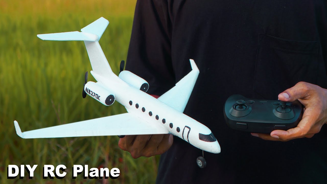 Full build & Fly Gulfstream G650 Micro RC Plane - YouTube