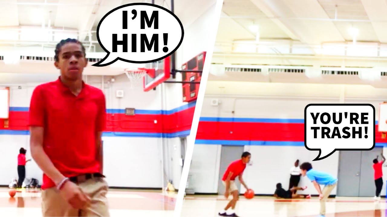 Trash Talking 1v1 Basketball Against Trash Talker - YouTube