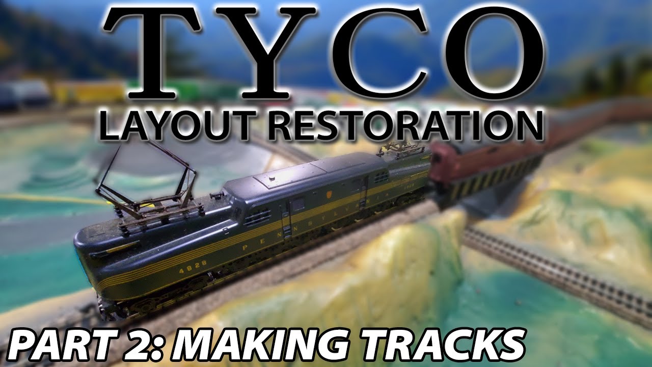 Vintage Tyco HO scale train layout restoration part 2: Making tracks ...