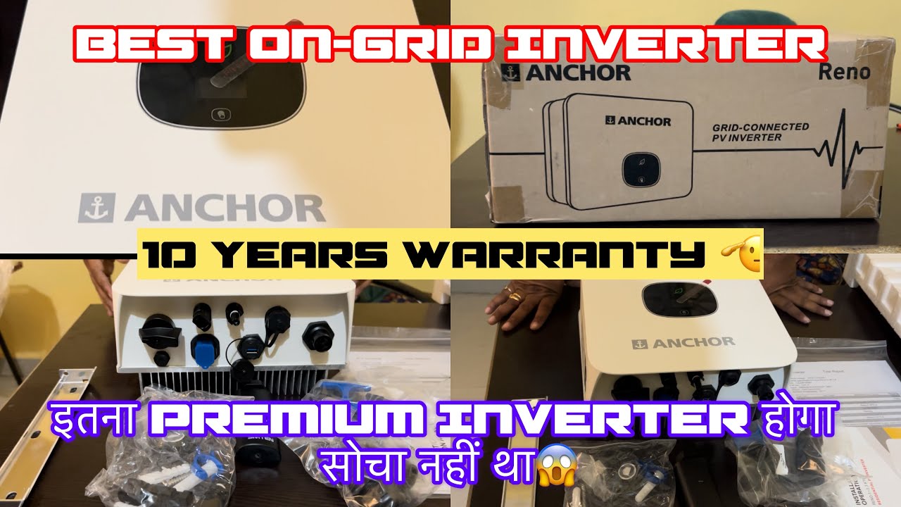 Best Inverter in Topcon Panels🚀 Unboxing 3.3Kva Anchor By Panasonic👍🏻 ...