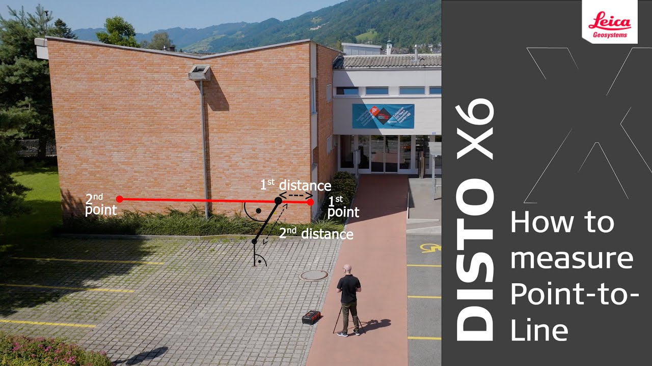 Leica DISTO™ X6 - How to measure Point-to-Line? Finding invisible ...